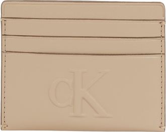 Calvin Klein Damen Kartenetui Sculpted Cardcase Klein, Grau (Crockery), Einheitsgröße