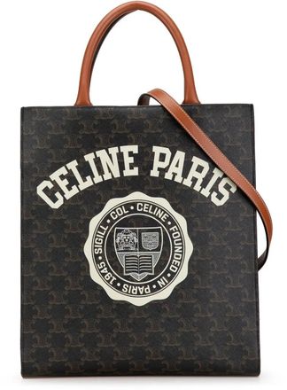 Celine Hobo Bags - Small Paris Print Triomphe Coated Canvas Vertical - Gr. unisize - in Braun - f&uuml;r Damen