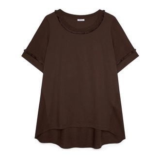 Fiorella Rubino Damen, Oberteile, Braun, LGr&ouml;&szlig;e