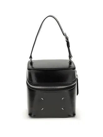 Maison Margiela Womens Bucket Bag Big Cube Black Calf Leather Shoulder