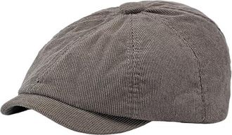 Generic Casquette Béret Plate Coton pour Homme, Casquette Plate Réglable Souples Vintage Automne Hiver