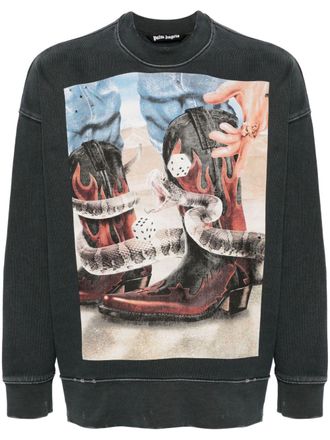 Palm Angels sweat Dice Game &agrave; imprim&eacute; graphique - Noir