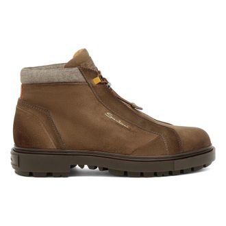 Santoni Botte de randonn&eacute;e en daim - Homme - Chaussures - Brun - Taille: 40 EU