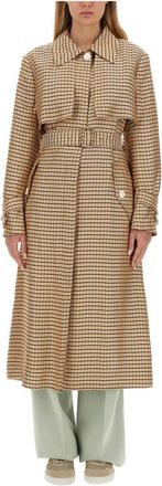 Lanvin Femme, Manteaux, Multicolore, Taille: 38 FR Trench-coat ceintur&eacute;