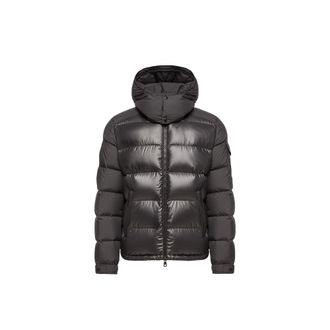 Moncler Moncler Veste Matelass&eacute;e Courte &Agrave; Capuche Maya, Homme, Noir, Taille: 0