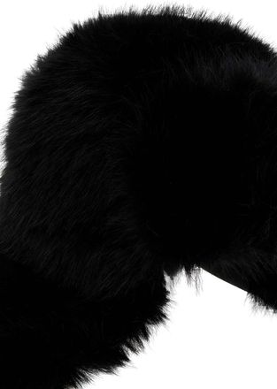 Stella McCartney FUR Eco Fur Aviator Hat - Black