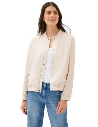 Cecil 2115541 Papertouch Blouson, Beige Clair, XL Femmes