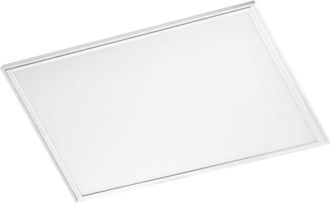 Eglo LED Einbauleuchte Salobrena 1, Deckenlampe, Wohnzimmerlampe, LED Deckenleuchte aus Aluminium, Kunststoff, B&uuml;rolampe in Wei&szlig;, Einbaulampe, Flurlampe De