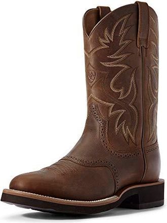 Ariat Chaussures Heritage Western Femmes Heritage R Toe, 38.5 M EU, Distressed Brown (EU 38.5)