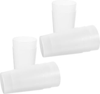 Holibanna Healeved 10 St&uuml;ck Zahnb&uuml;rstenbecher aus Transparentem Wiederverwendbarem Kunststoff Mundsp&uuml;lbecher und Aufbewahrungsbecher f&uuml;r Badezimmer Griffige Gr&ouml;