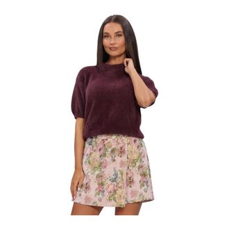Ydence Gestricktes Oberteil Mary - - Knitwear - Damen - Lila - XS