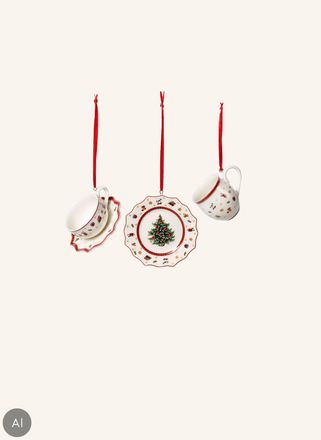 Villeroy & Boch Ornament, Geschirr 3-Teilig Toys Delight Decoration weiss