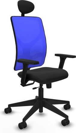 Piqueras y Crespo B&uuml;rostuhl mit 24-Stunden-Nutzungszertifikat, mit 3D-Armen, h&ouml;henverstellbare Lendenwirbelst&uuml;tze und festes Kopfteil, ausgestattet mit Syncro/Traslack.