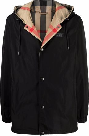 Burberry Reversible Check Hooded Jacket