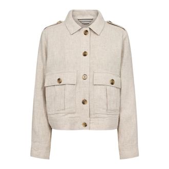 Part Two Stylische Jacke French Oak Melange - - Jackets - Damen - Beige - XS