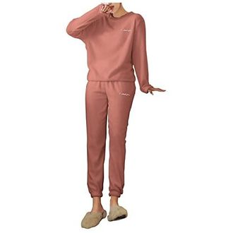 Generic V&ecirc;tements de sport pour femme avec pantalon - V&ecirc;tements dhiver en peluche pour femme - Ensemble de v&ecirc;tements de d&eacute;tente - Ensemble de jogging pour le 