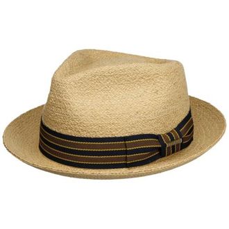 Stetson Chapeau de Raphia Yescott Player Femme/Homme - en Paille DEte Printemps-ete Ete - M (56-57 cm) Nature