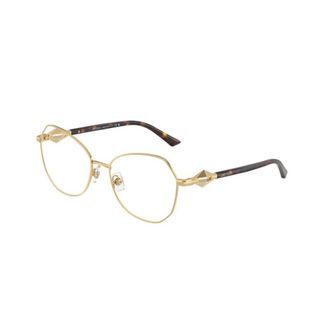 Jimmy Choo London Round Metal Optical Frame - - Accessories - Damen - Gelb - 55 MM