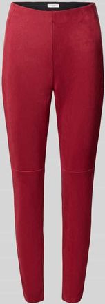 Christian Berg Slim Fit Hose in Leder-Optik