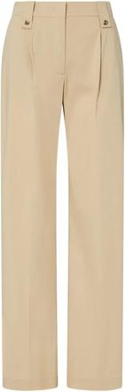 Liu Jo Femme, Pantalons, Brun, Taille: 42 FR Pantaloni straight in popeline
