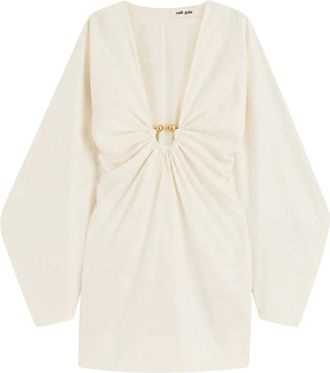 Cult Gaia Femme, Robes, Blanc, Taille: 38/40 FR Questra Dress
