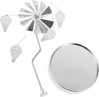 Amosfun Drehbarer Kerzenst&auml;nder f&uuml;r Teelichter Rotierender Kerzenhalter aus Edelstahl Tischdekoration f&uuml;r Party und Festartikel