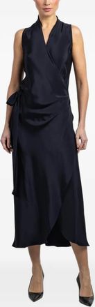 Peter Cohen Nikki sleeveless tie midi dress - Blau