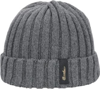 Borsalino unisex, Accessoires, Gris, Taille: ONE Size Bonnet en cachemire &eacute;co &agrave; c&ocirc;tes