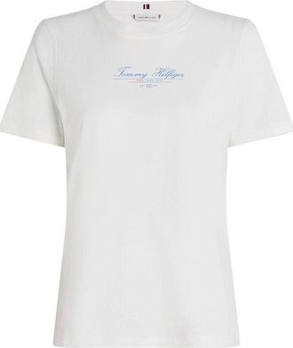 Tommy Hilfiger Damen T-Shirt aus Baumwolle