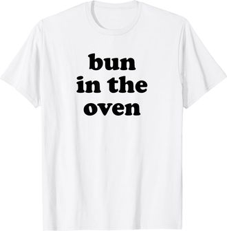 BDAZ Bun In The Oven Schwangere Schwangerschaft Ank&uuml;ndigung Lustig T-Shirt