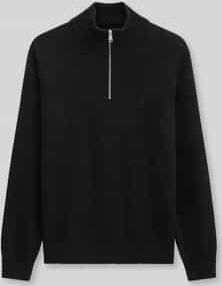 Marc O'Polo Regular Fit Troyer aus Baumwoll-Schurwoll-Mix