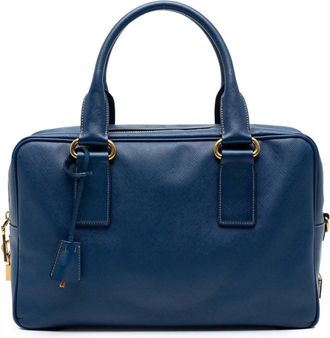 Prada Crossbody Bags - Saffiano Lux Handbag - Gr. unisize - in Blau - für Damen
