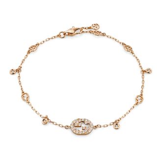 Gucci Armband aus 18kt Ros&eacute;gold und Diamanten - - Accessories - Damen - Gelb - ONE SIZE