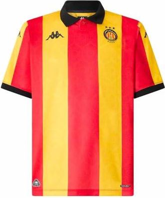 Kappa Maillot Kombat Home Espérance Tunis Rouge Homme Football Officiel (FR/ES, Alpha/Lettres, 3TG, Taille Normale, Taille Normale)