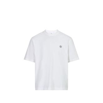 Stone Island Tee-shirt droit col rond en coton