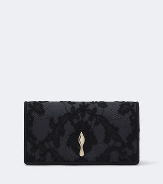 Christian Louboutin Pochette Bettina Small en satin et dentelle