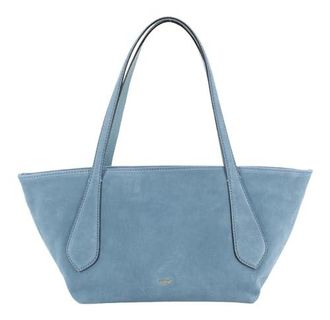 Abro Cuir sac &agrave; &eacute;paule Leather Suede Shopper Carina Sapphire bleu clair