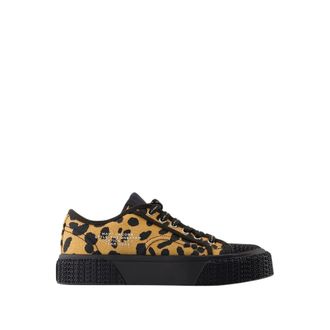 Marc Jacobs Bedruckte Schwarze Baumwoll-Sneakers - - Shoes - Damen - Mehrfarbig - 38 EU