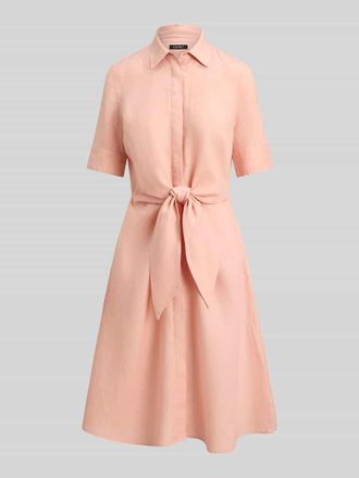 Lauren Ralph Lauren Hemdblusenkleid aus reinem Leinen