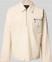 Deus Sweatshirt mit kurzem Rei&szlig;verschluss Modell SPECTER