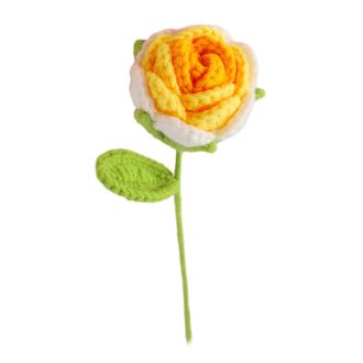 Generic Häkeln, gestrickte - künstliche Bunte Rose von San,DIY-Simulation gestrickt Häkeln Rosa für Hochzeitstag, San, Frauentag