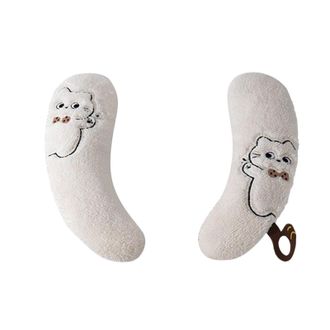 Generic Toilettensitzbezug - 1 Paar Wiederverwendbare Warme Weiche Sitzpolster | Winter Toilettensitz Abdeckung mit Griff | Komfortl&ouml;sung f&uuml;r Kinder Senioren 