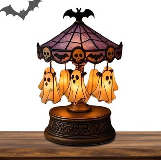 Generic Lampe - Vintage Laterne Halloween - Schwimmende Drinnen Tischschmuck F&uuml;r Halloween