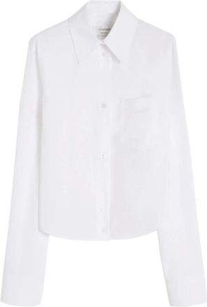 Sportmax Femme, Blouses et Chemises, Blanc, Taille: 38 FR Chemise Coupe Droite