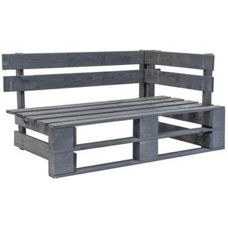 vidaXL Banc dangle palette de jardin bois gris Vidaxl