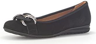 Gabor Ballerines classiques pour femme, plates, largeur supplémentaire modérée (G), Noir 47, 38 EU