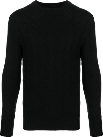 Tagliatore Homme, Pulls, Noir, Taille: 3XL Tricot Ras du Cou