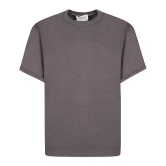 ATOMOFACTORY Geripptes Kurzarm-T-Shirt - - Tops - Herren - Braun - S