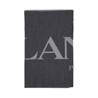 Lanvin Femme, Accessoires, Gris, Taille: ONE Size Wool and Silk Scarf