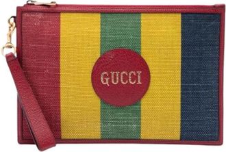 Gucci Pre-owned Canvas Clutch - - Pre-owned - Damen - Mehrfarbig - ONE SIZE